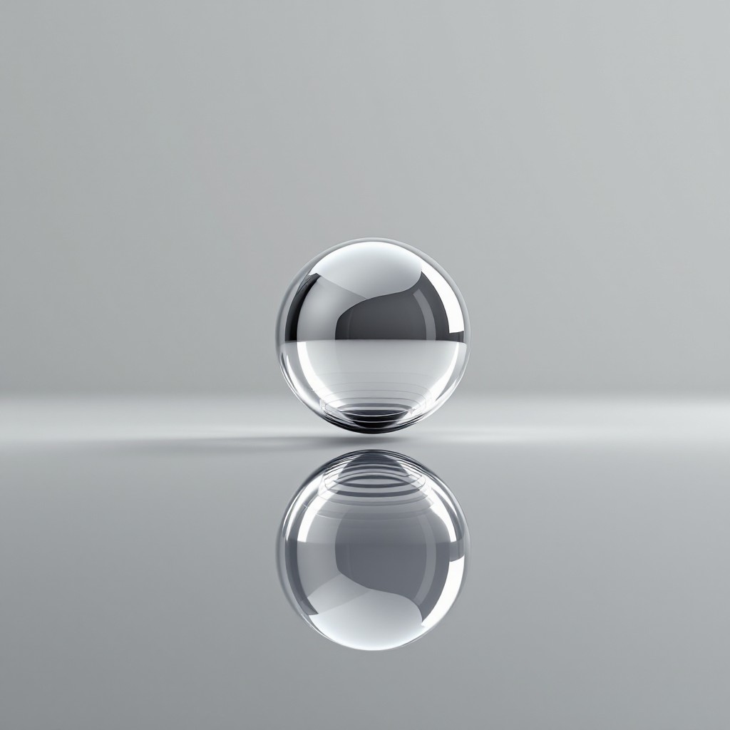 Free Floating Chrome Sphere Image - Chrome, Sphere, Reflection ...