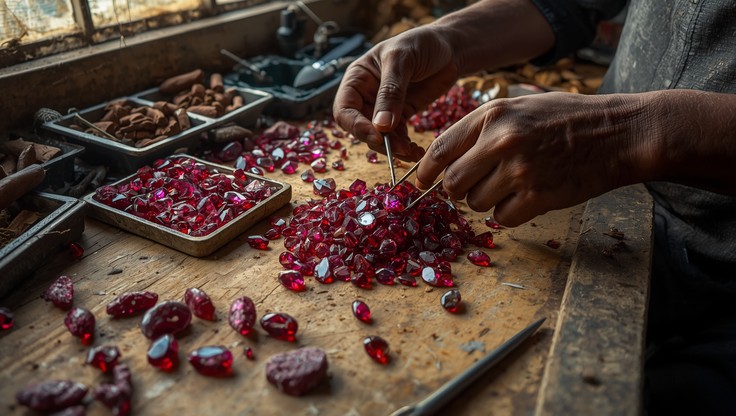 Free Sorting Ruby Gemstones Photo Gemstones Rubies Garnets