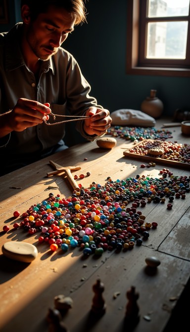 Free Colorful Bead Crafting Image | Download at StockCake
