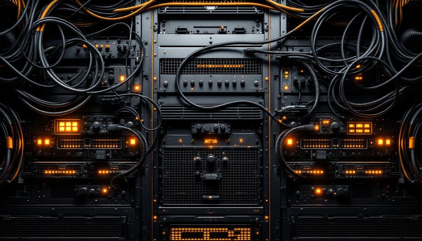 Free Glowing Server Racks Image - Server, Cables, Technical | Download ...