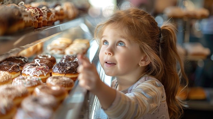 Free Child Eyeing Donuts Image | Download at StockCake