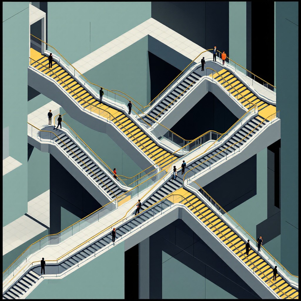 Free Endless Escalator Loop Image - Escalator, Impossible, Escher ...