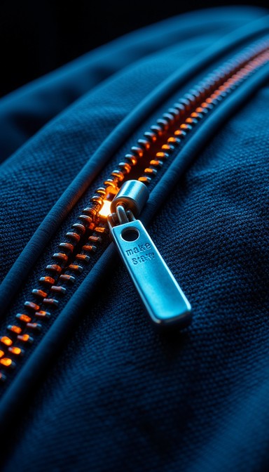 Free Blue Fabric Zipper Image - Zipper, Blue, Orange | Download at ...