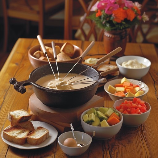 Free Fondue Dinner Spread Image | Download at StockCake
