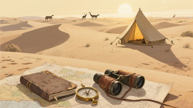 Free Desert Explorer's Camp Image - Expedition, Adventure, Vintage ...