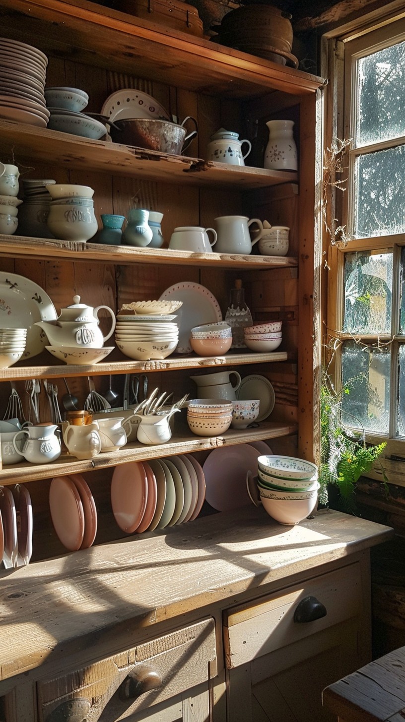 Free Rustic Pottery Shelves Image - Pottery, Shelves, Rustic | Download ...