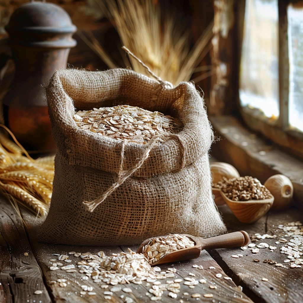 Free Rustic Grain Sack Image - Burlap, Oats, Rustic | Download at StockCake