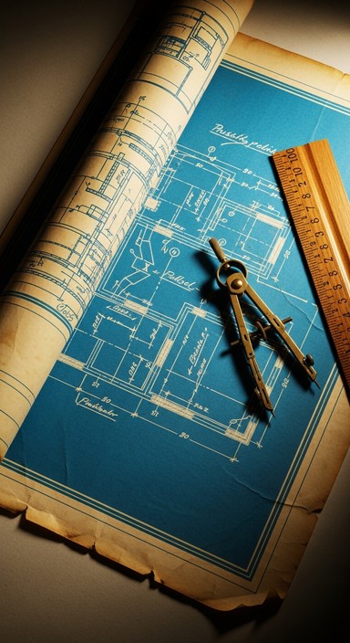 Free Vintage Ruler Blueprint Image - Vintage, Ruler, Blueprint ...