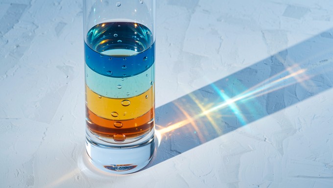 Free Layered Liquid Cylinder Image - Laboratory, Cylinder, Stratified ...