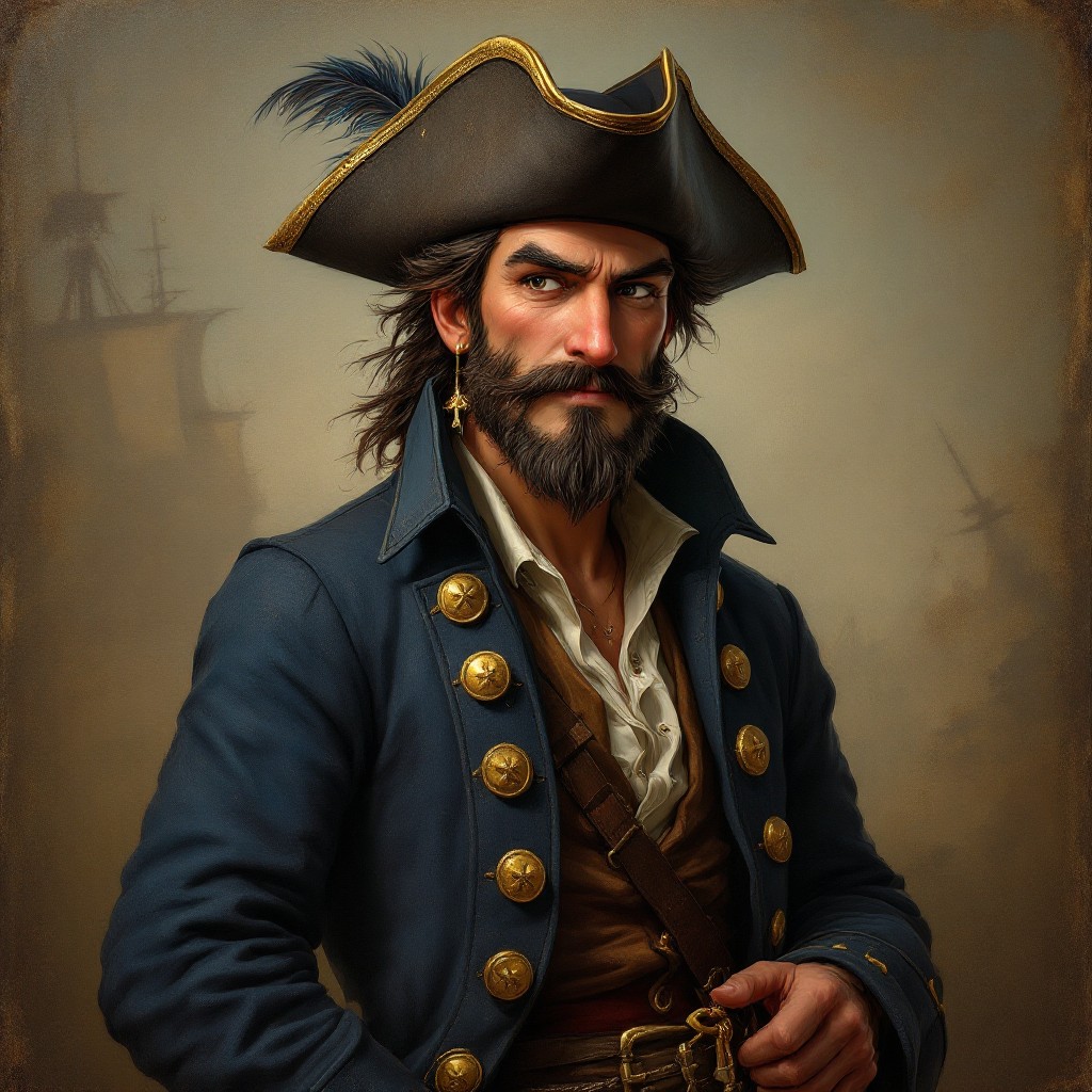 Free Noble Pirate Captain Photo - Pirate, Captain, Portrait | Download at StockCake