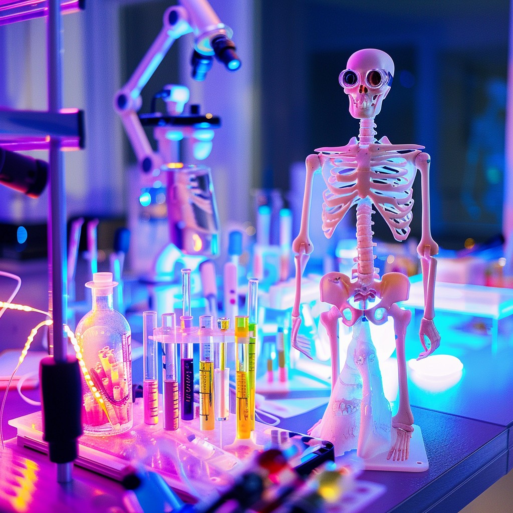 Free Skeleton Lab Experiment Image - Skeleton, Laboratory, Science ...