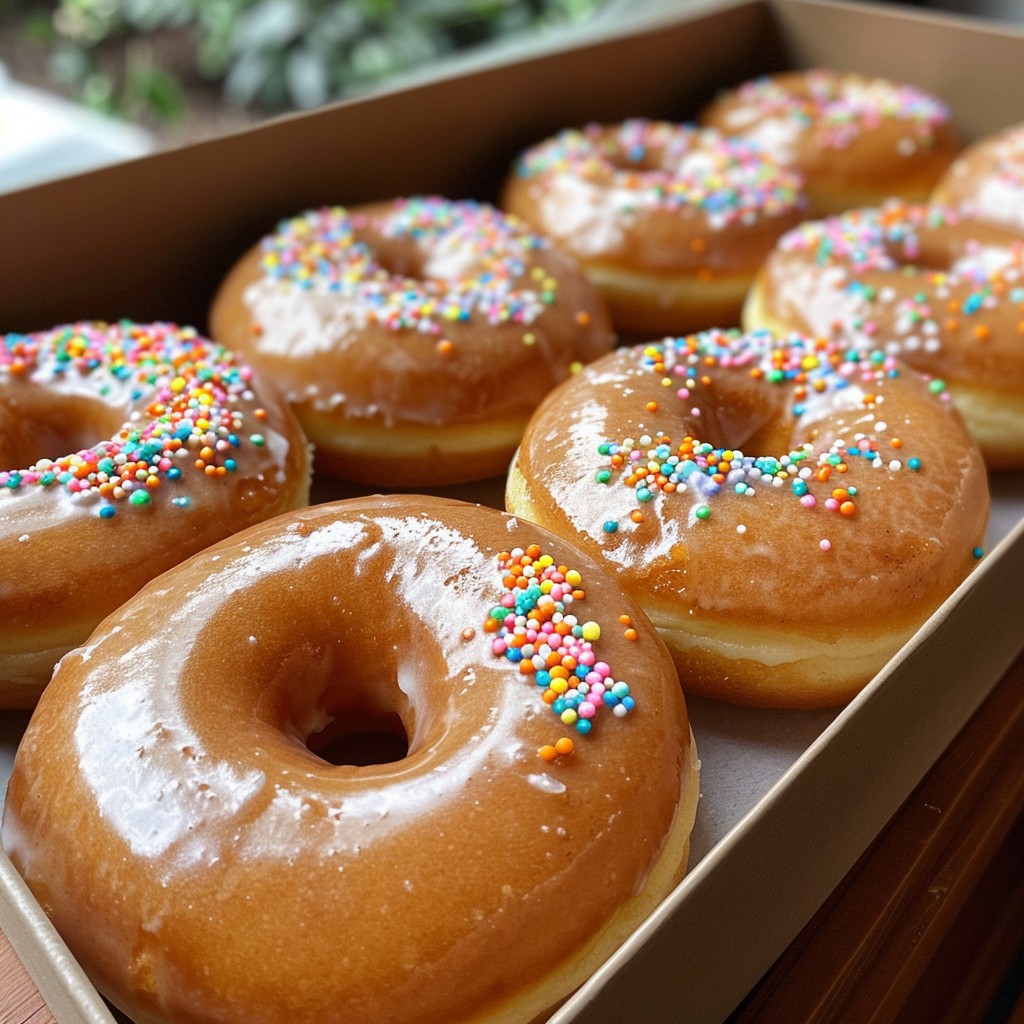 Free Glazed Sprinkle Donuts Image - Donuts, Sprinkles, Glazed ...