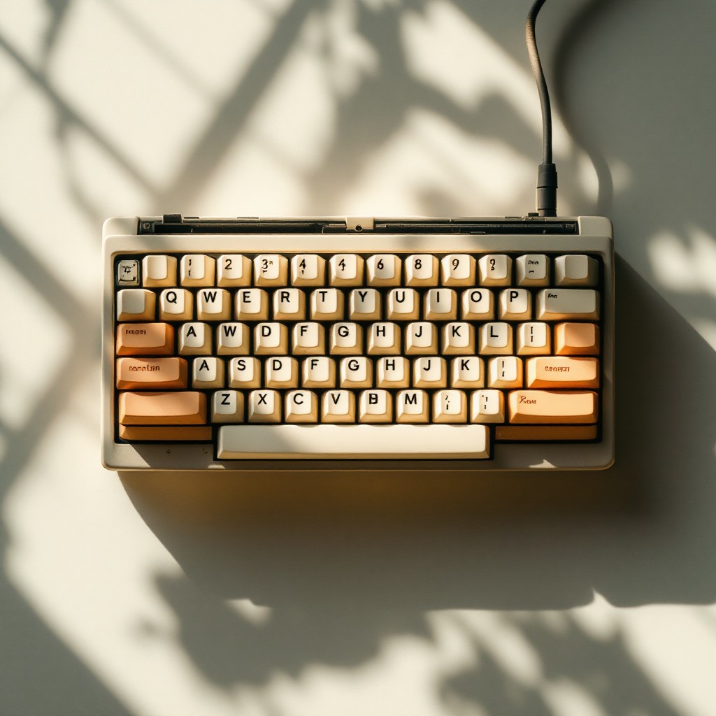 Free Vintage Keyboard Shadow Image - Vintage, Keyboard, Mechanical ...