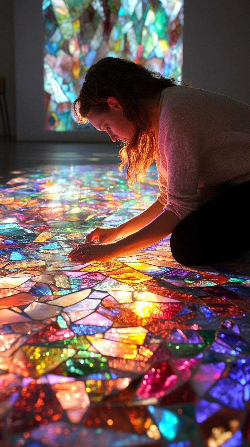 Free Colorful Floor Art Image - Art, Woman, Colorful | Download at ...