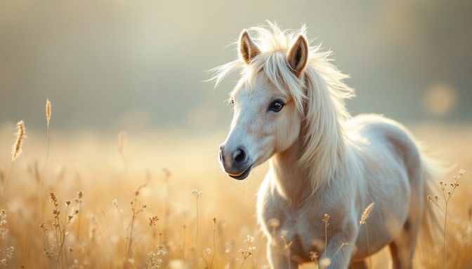 Free Dreamy White Pony Photo - Pony, Horse, Equine | Download at StockCake