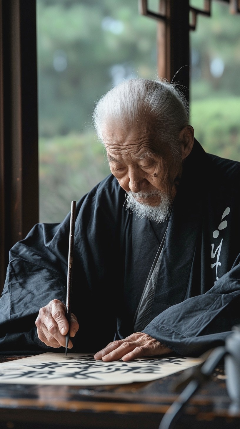 Free Calligraphy Artisan Concentration Image - Elderly, Calligraphy ...