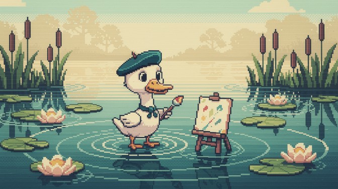 Free Tiny Artist Creates Image - Pixel, Chibi, Kawaii | Download at ...