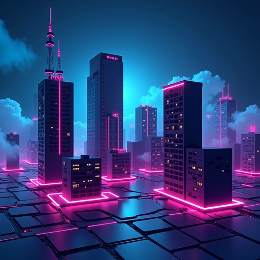 Free Neon Polygon Metropolis Image - Cyberpunk, Neon, Futuristic ...