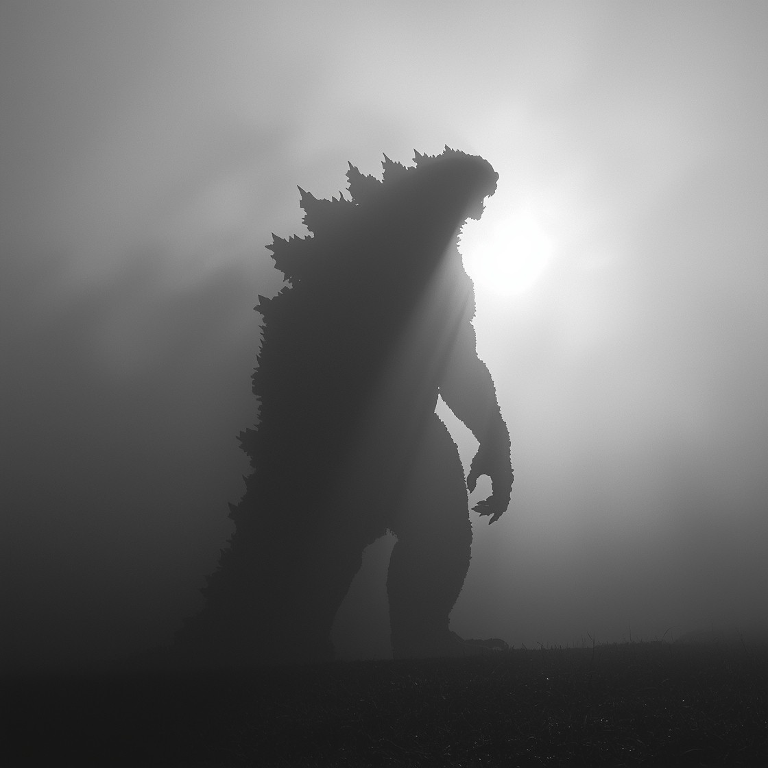 Free Primordial Shadow Looms Photo Monster Silhouette Fog