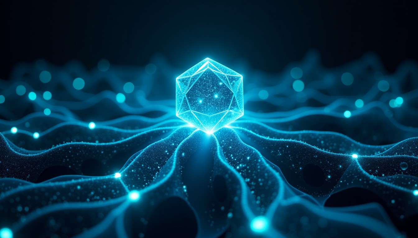 Free Geometric Intelligence Core Image - Neural, Network, Artificial | Download at StockCake