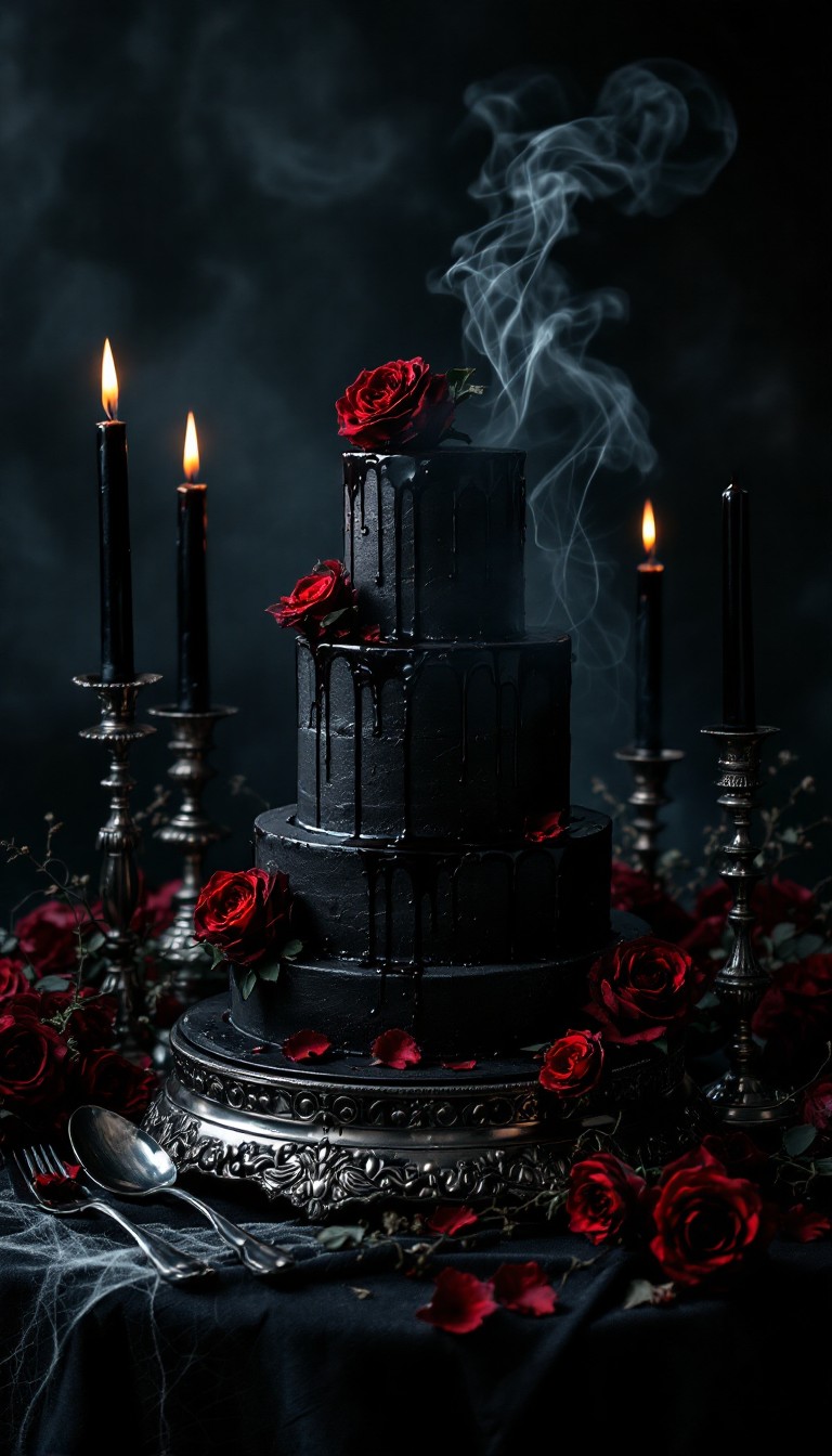 Free Dark Birthday Elegance Image - Gothic, Cake, Birthday | Download ...