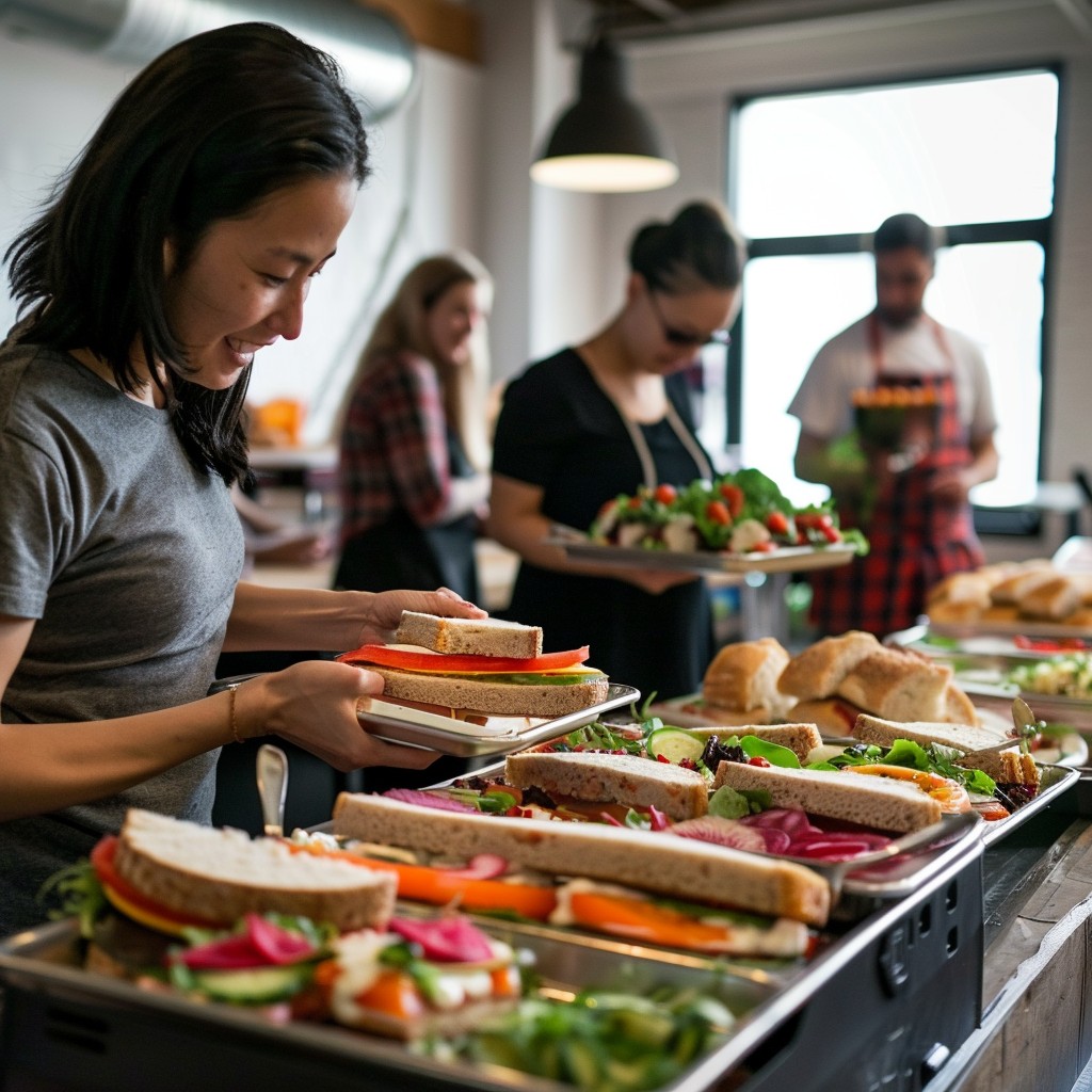 Free Busy Lunch Buffet Image - Buffet, Lunch, Sandwiches | Download at ...