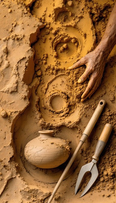 Free Potter Harvesting Clay Image - Clay, Pottery, Potter | Download at ...
