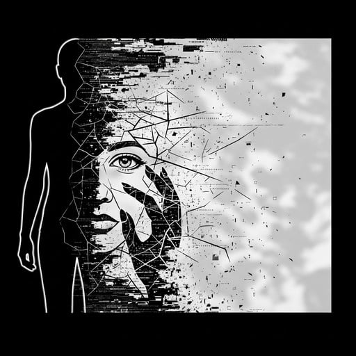 Free Dissolving Into Code Image - Digital, Human, Dissolution | Download at StockCake