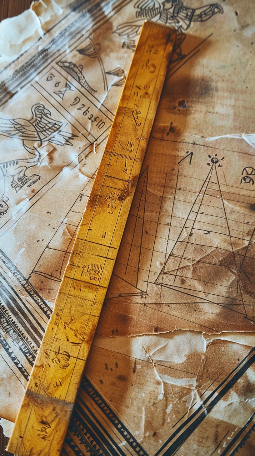 Free Vintage Ruler Blueprint Image - Vintage, Ruler, Blueprint ...
