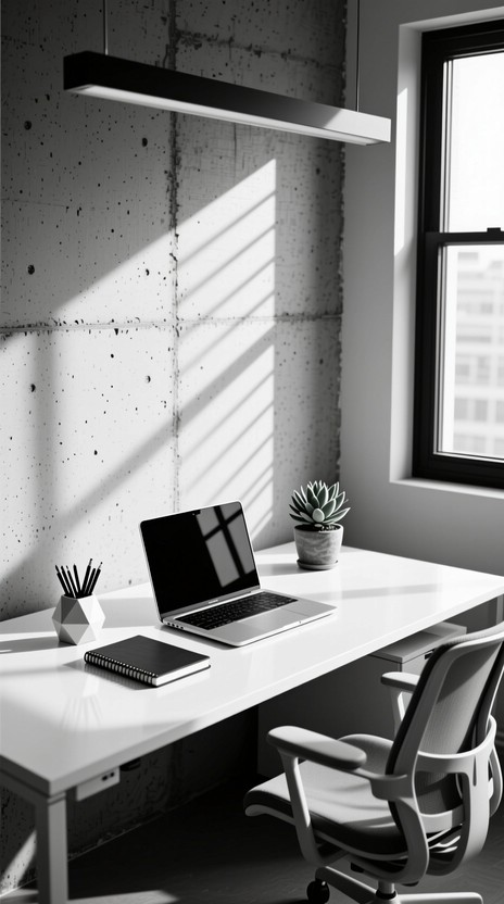 Free Minimalist Workspace Design Image - Minimalist, Workspace, Office ...