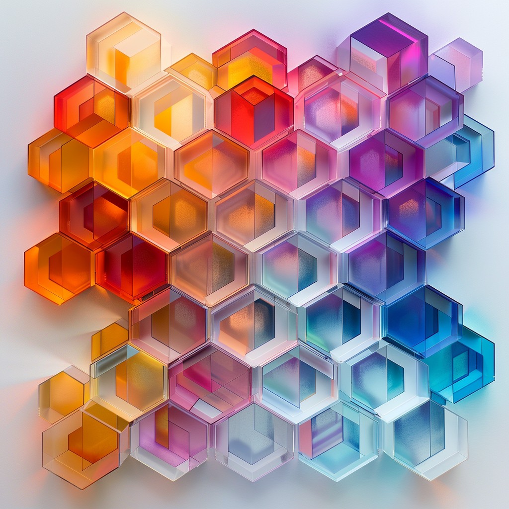 Free Colorful Hexagonal Pattern Image - Hexagon, Colors, Pattern ...