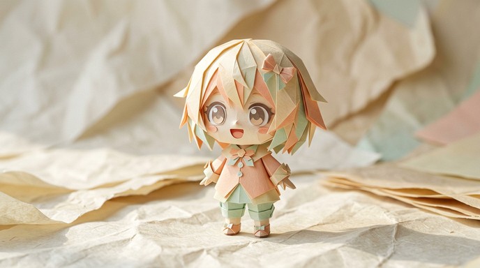 Free Origami Chibi Art Image - Origami, Chibi, Papercraft | Download at ...