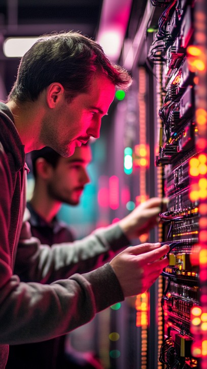 Free Server Room Activity Image - Technology, Servers, Computing ...