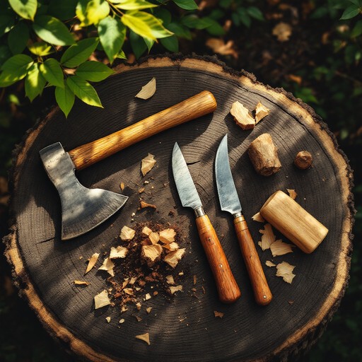 Free Woodland Crafting Tools Image - Woodworking, Bushcraft, Axe ...