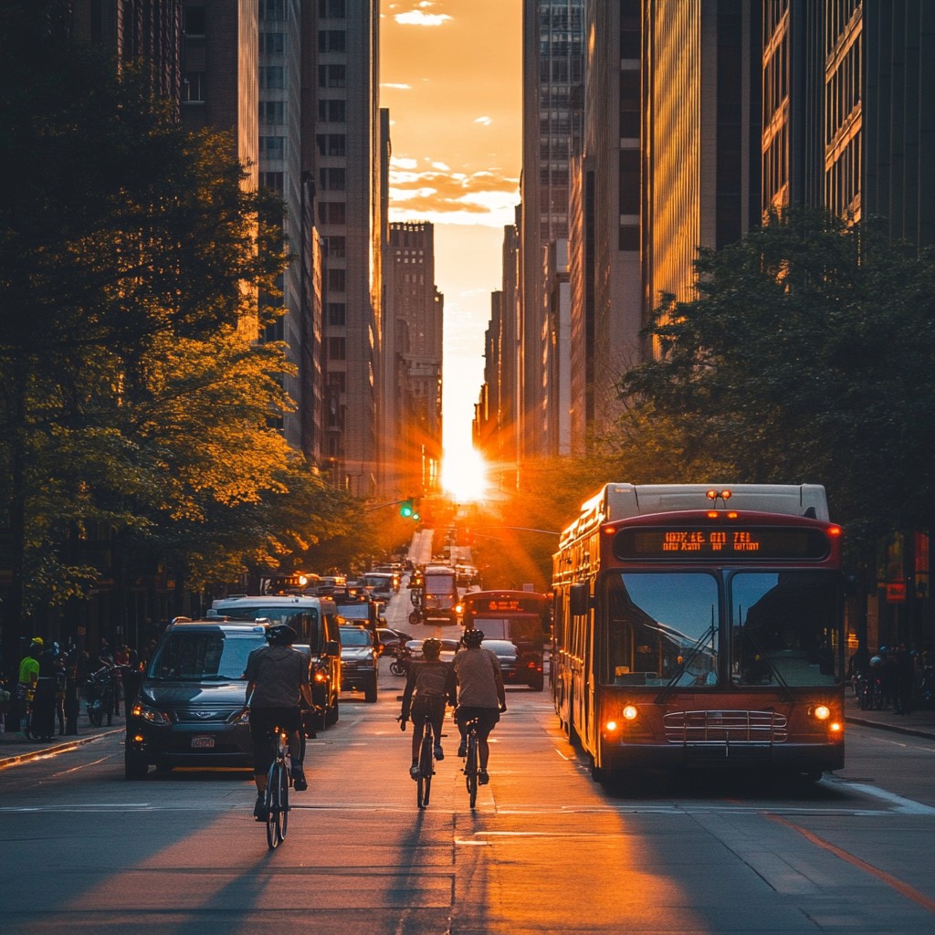Free Sunset city commute Image - Sunset, City, Commute | Download at ...