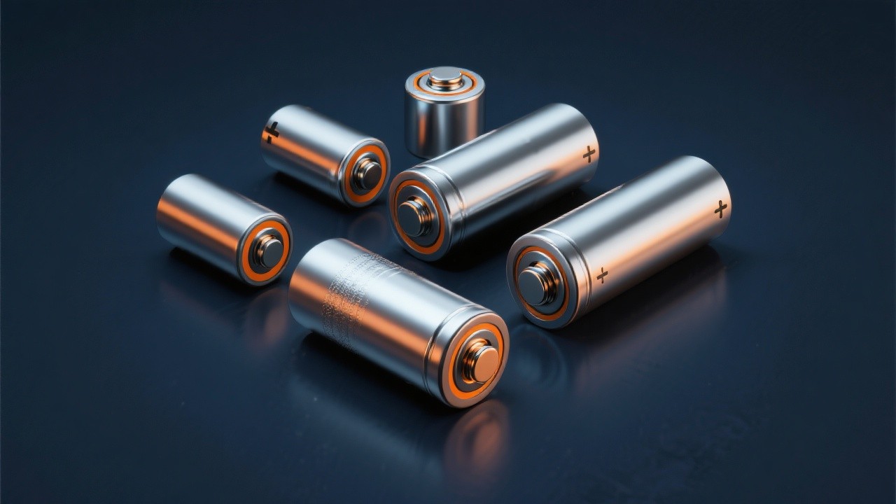 Free Gleaming Power Cells Image - Batteries, Cylindrical, Metallic ...