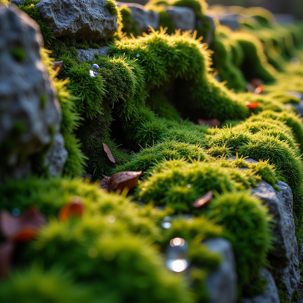 Free Dewy Moss Portal Image - Moss, Dewdrops, Macro | Download at StockCake