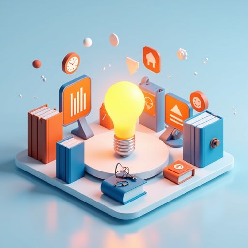 Free Digital Learning Illuminated Image - Education, Lightbulb, 3d ...