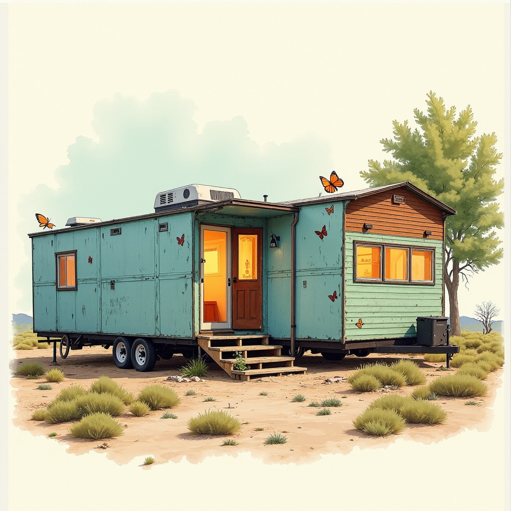 Free Teal Desert Sanctuary Image - Trailer, Teal, Desert | Download at ...