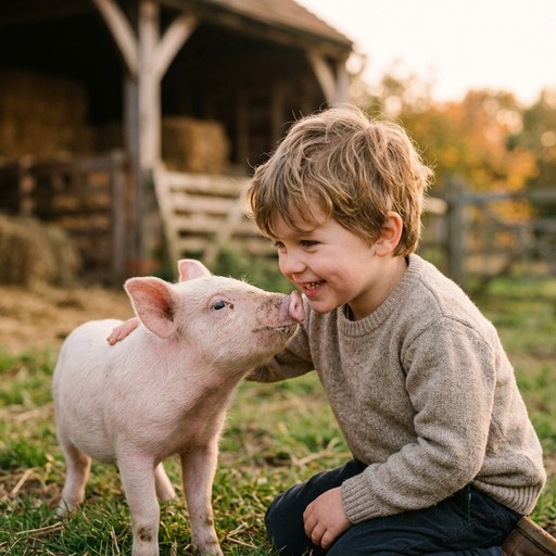 Free Pink Piglet Winter Image - Piglet, Pig, Baby | Download at StockCake