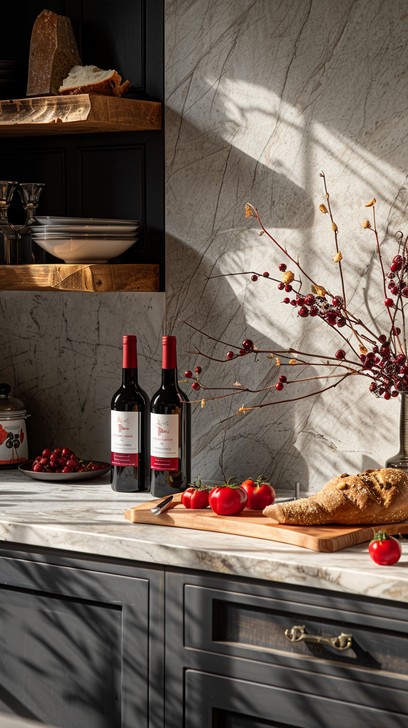 Free Elegant Kitchen Vignette Image - Kitchen, Elegance, Wine ...