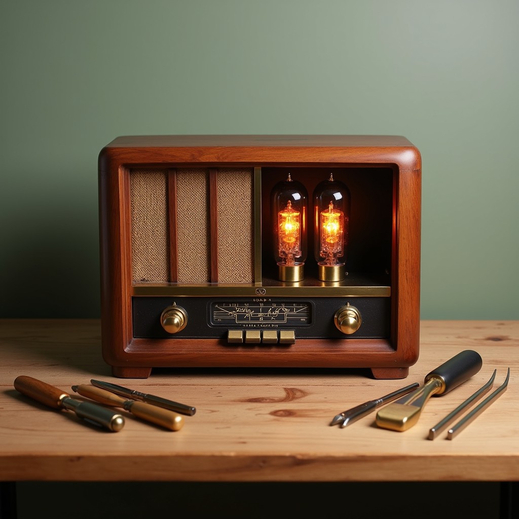 Free Vintage Radio Restoration Image Vintage Radio Tubes Download