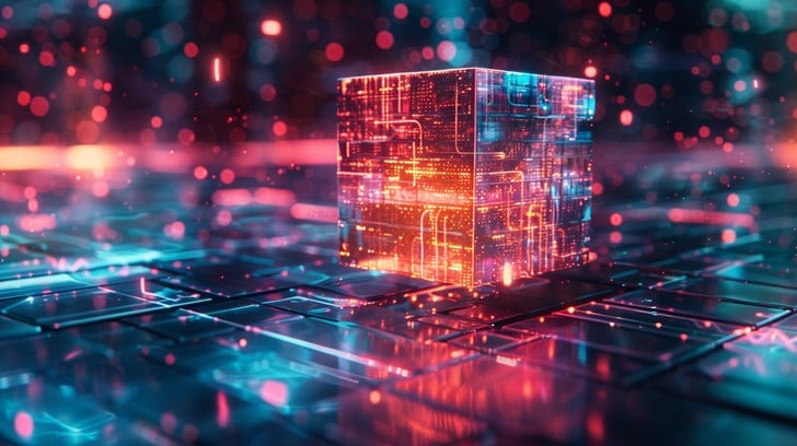 Free Futuristic Tech Cube Image - Technology, Futurism, Cube | Download at StockCake