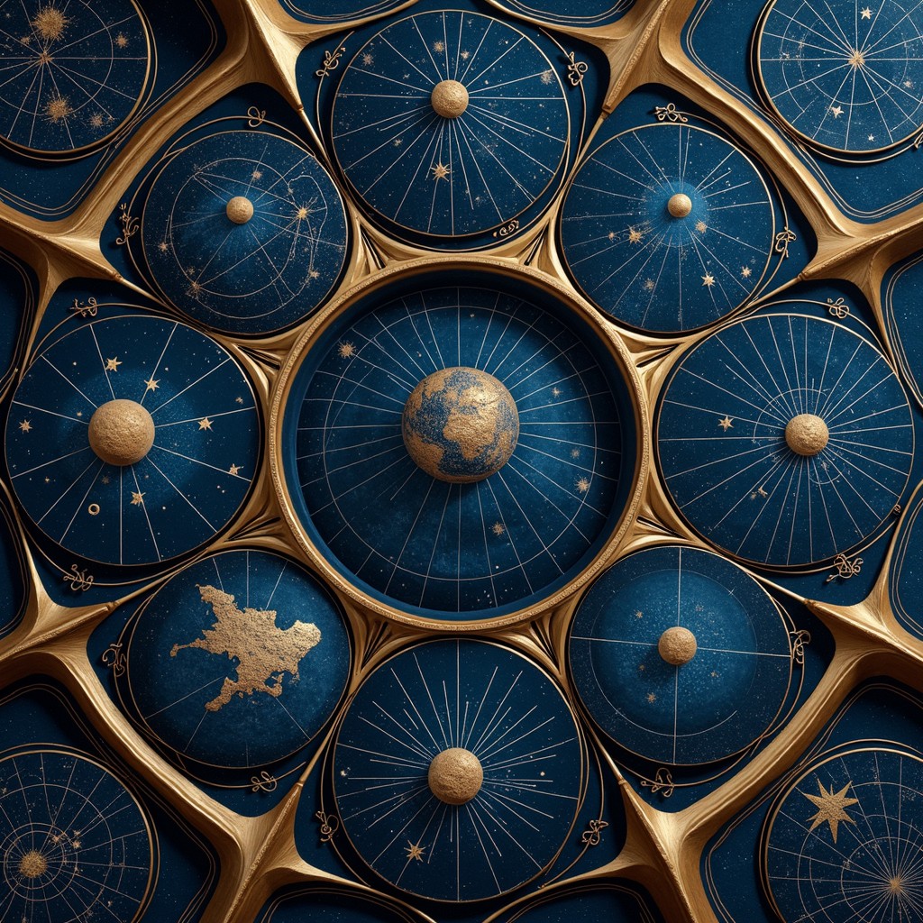 Free Golden Midnight Cosmos Image - Celestial, Astronomical, Deco | Download at StockCake