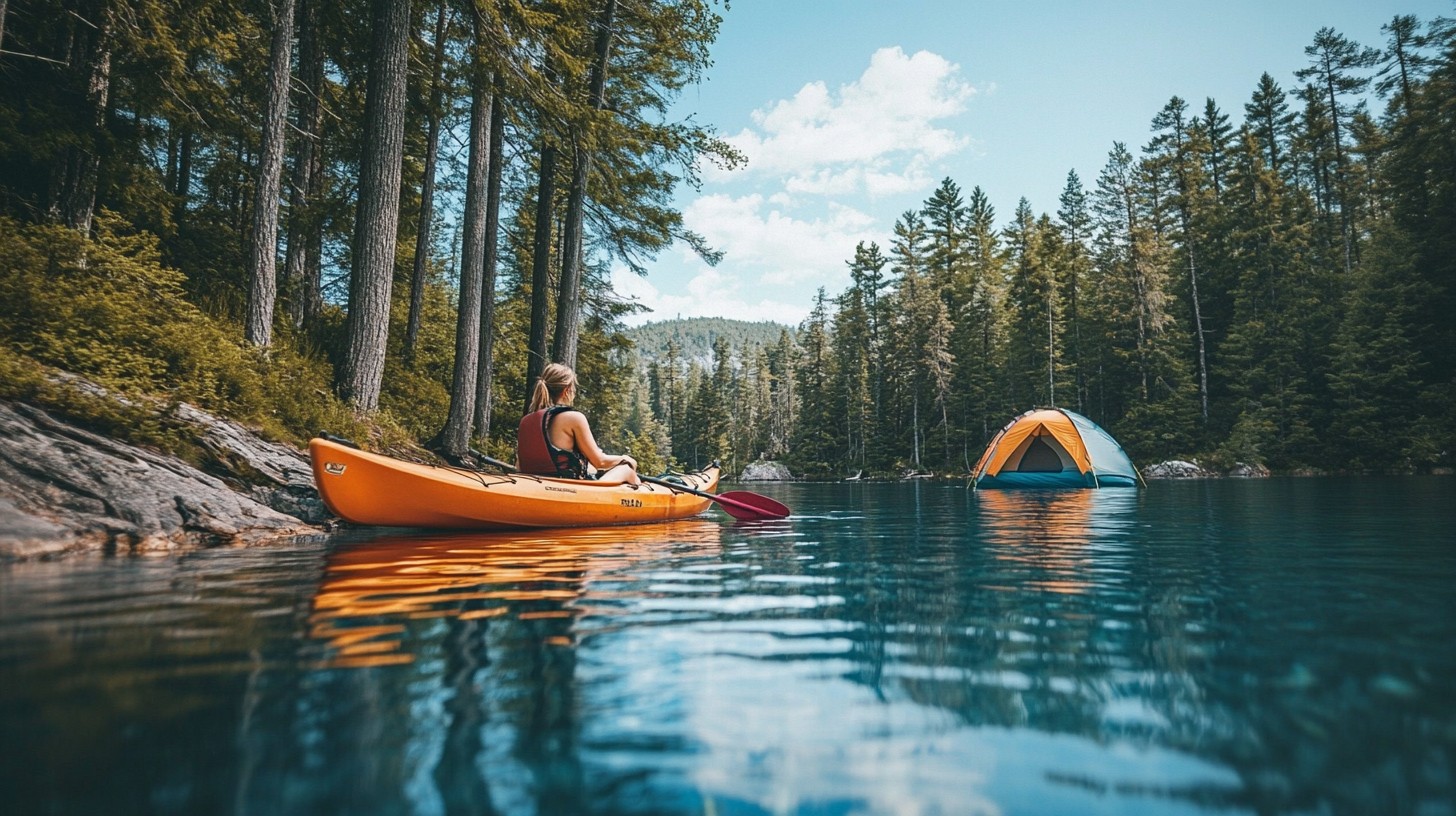 Free Lake Kayaking Adventure Image - Kayaking, Lake, Forest | Download ...
