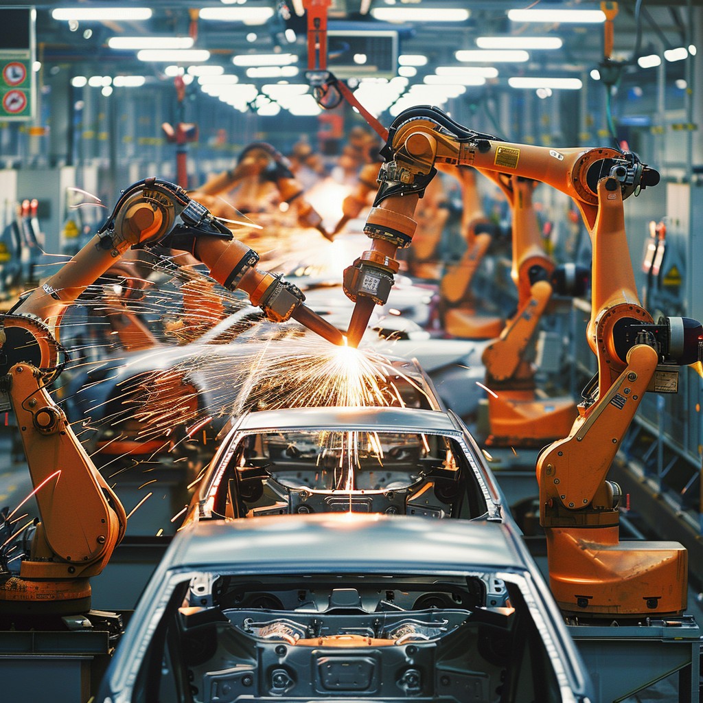 Free Robotic Assembly Line Image - Robotics, Industrial, Manufacturing ...