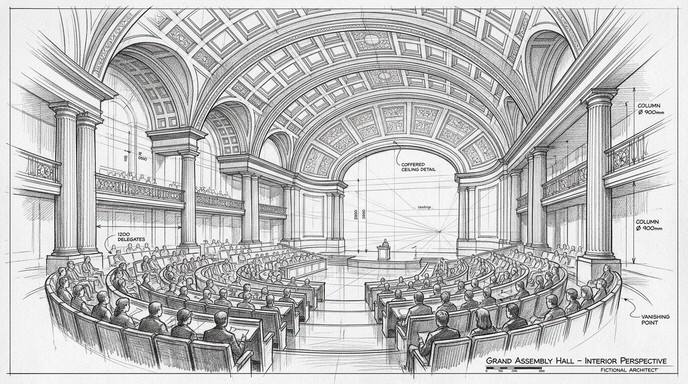 Free Grand Assembly Hall Image - Architecture, Sketch, Drawing ...