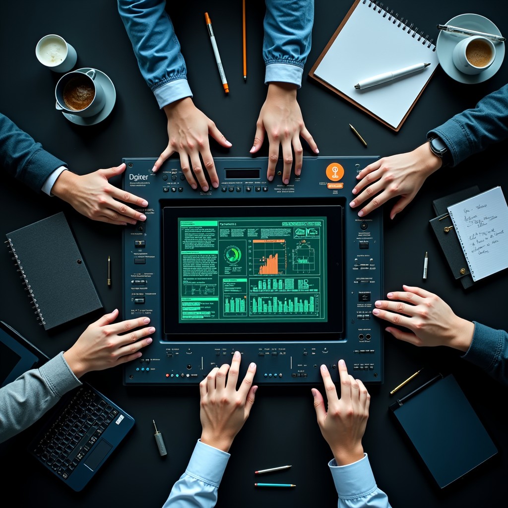 Free Collaborative Data Analysis Image Teamwork Analytics Dashboard