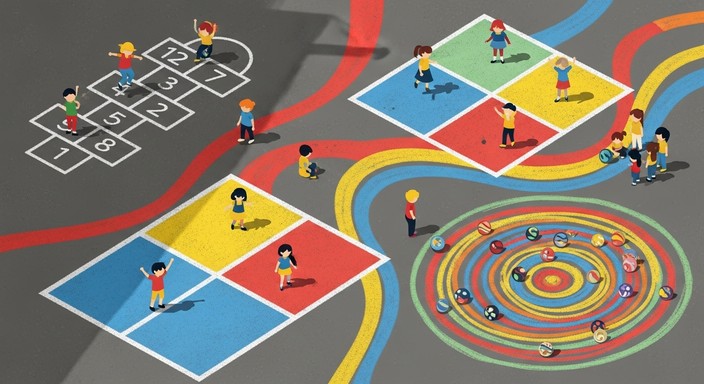 Free Backyard Games Illustration Image - Cornhole, Bocce, Croquet ...