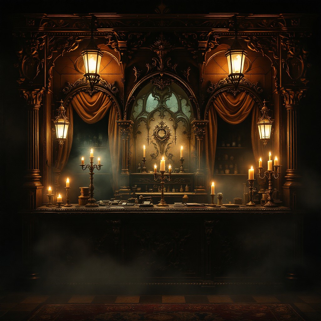 Free Gothic Candlelit Sanctuary Photo Gothic Victorian Candlelit